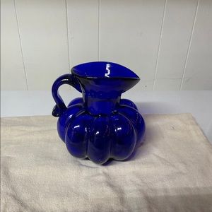 Source Unknown | Accents | Vintage Antique Cobalt Blue Blown Pitcher ...